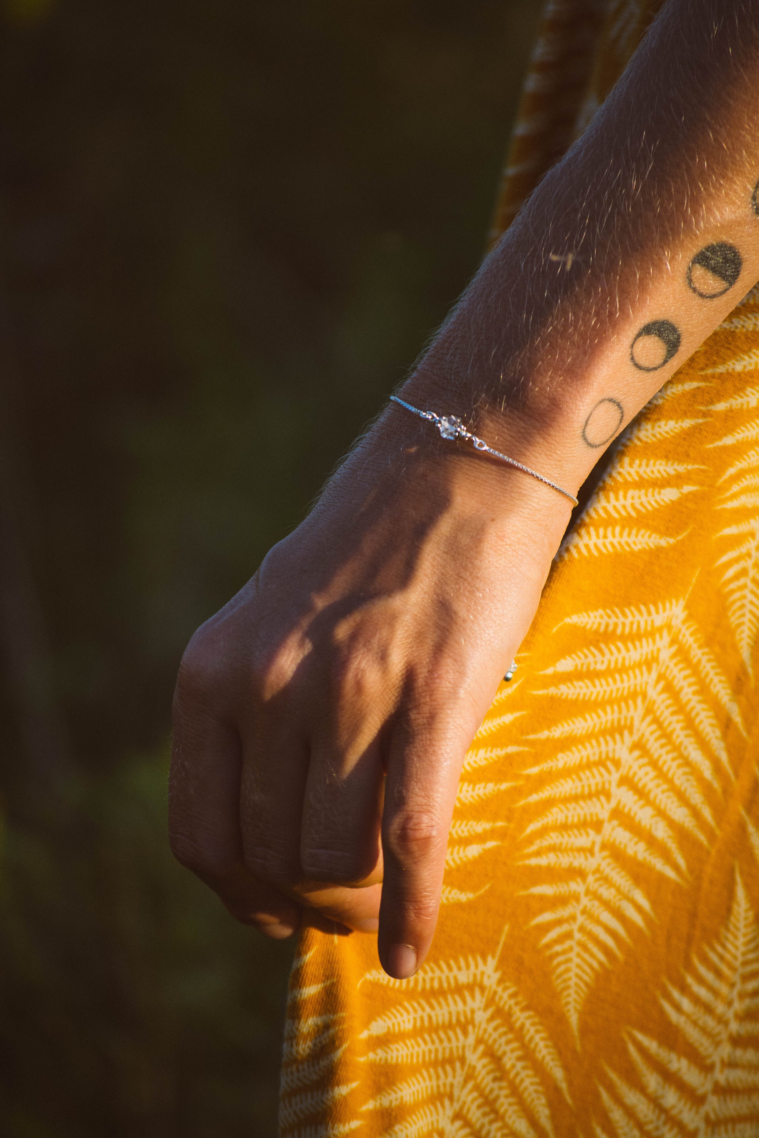 Adjustable Herkimer Diamond Bracelet - Sterling Silver | Little Falls ...